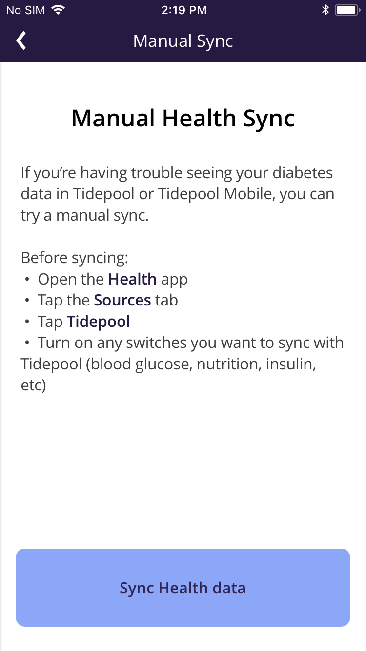 How to upload your data with Tidepool Mobile – Tidepool