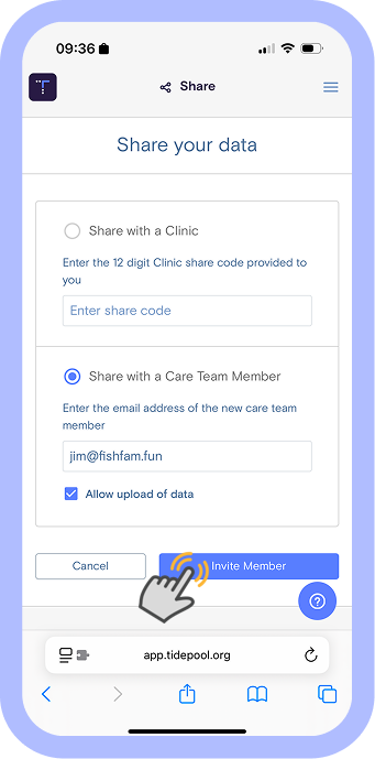 Sharing your Data – Tidepool